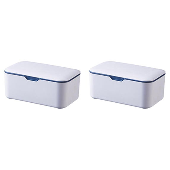 2Pcs Wipes Dispenser with Sealing Design Lid, Non- Wipe Holder Keeps ...