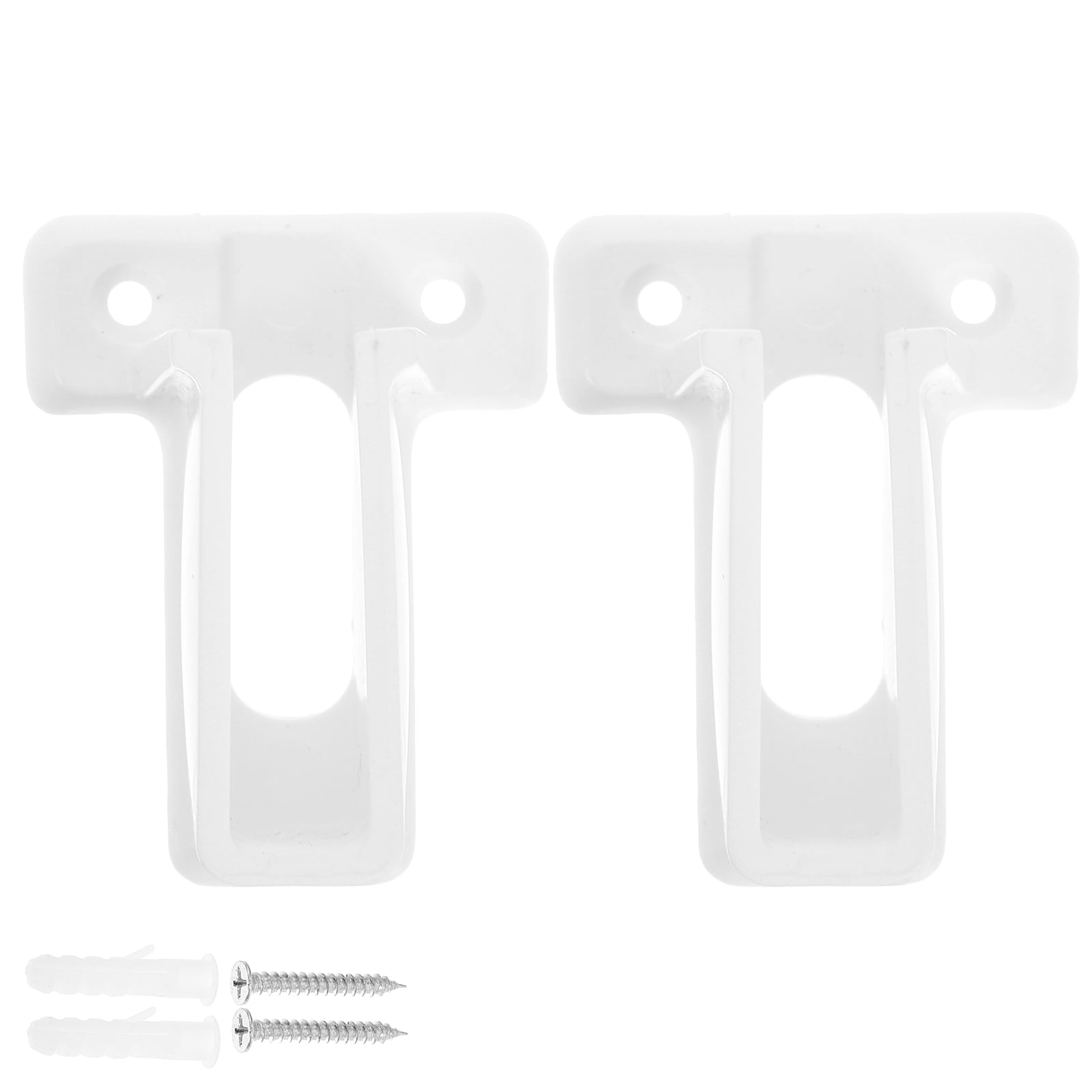 2Pcs Wire Shelf Brackets with Rod Holder for Wall Versatile Application ...