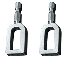 2Pcs Wire Twister Tool for Drill, 1/4" Hex Shank Heavy-Duty Steel Wire ...