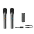 2Pcs Wireless Handheld Microphone VHF Remote Wireless Transmission ...
