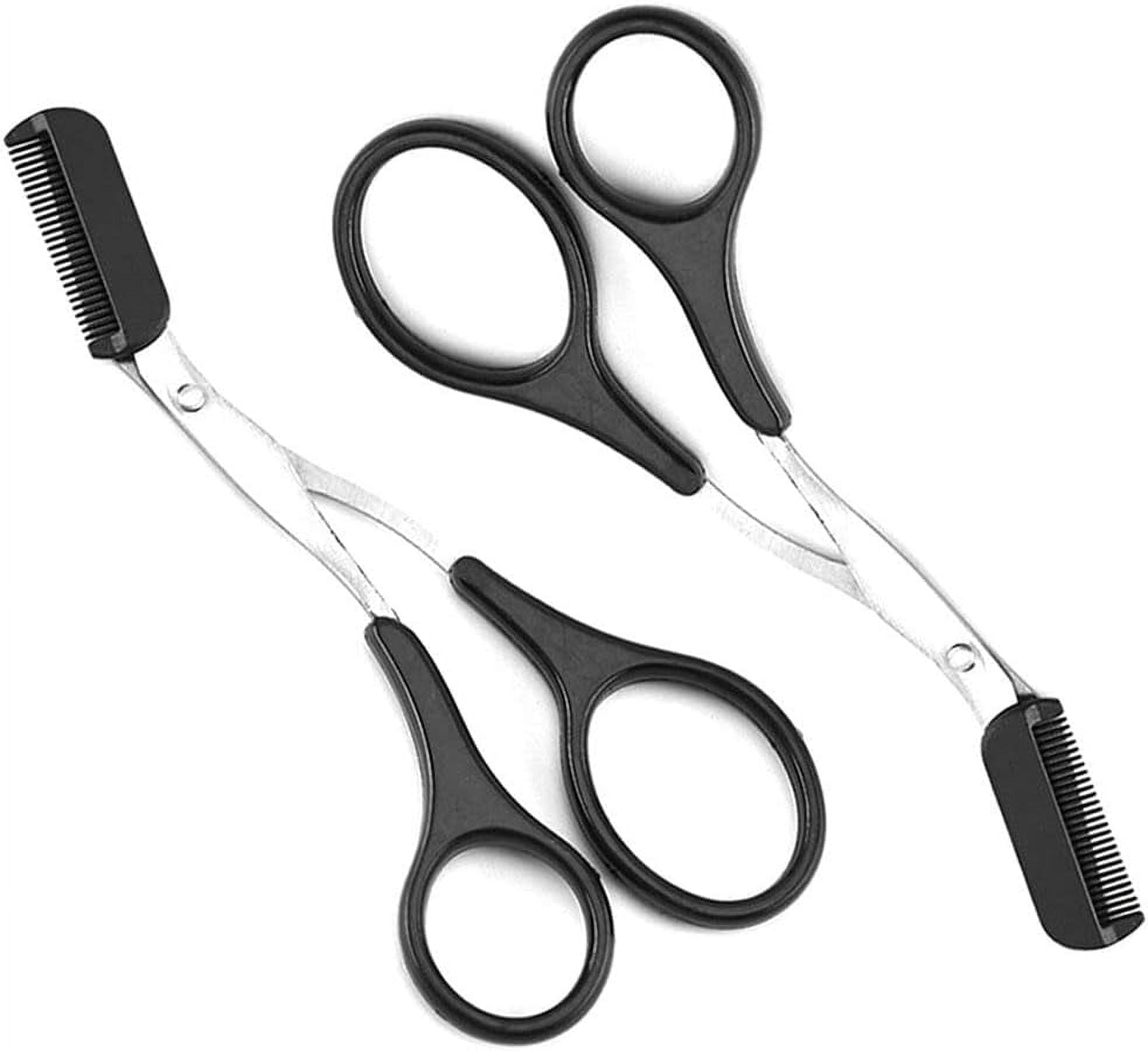 2Pcs Women Men Professional Eyebrow Scissors Precision Eye Brow Trimmer ...