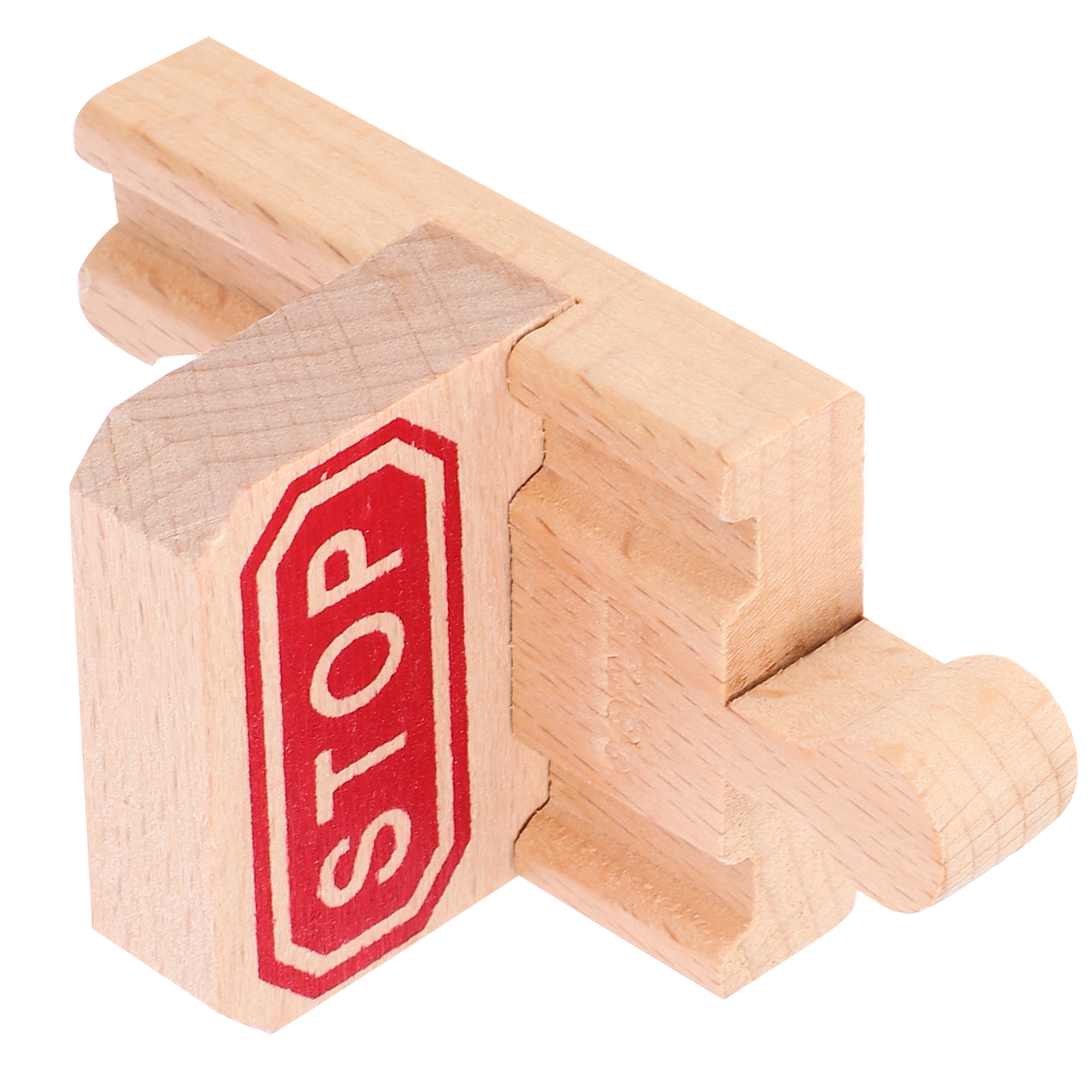 Wooden Train Track Pieces for Decoration Khaki Color Safe and Synthetic ...