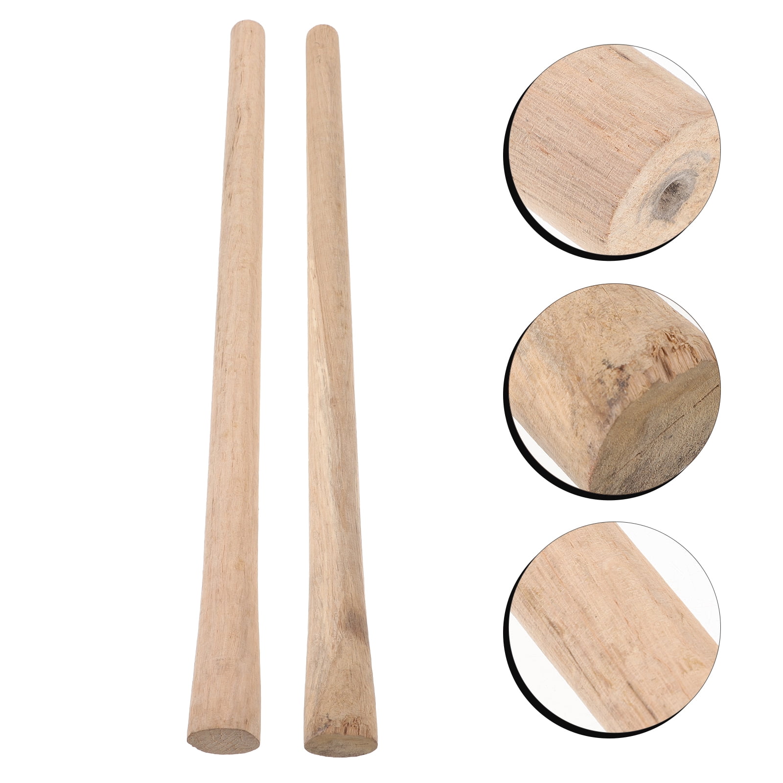 2Pcs Wooden Handles Replacement Handle Wood Tool Handle for Hoes ...