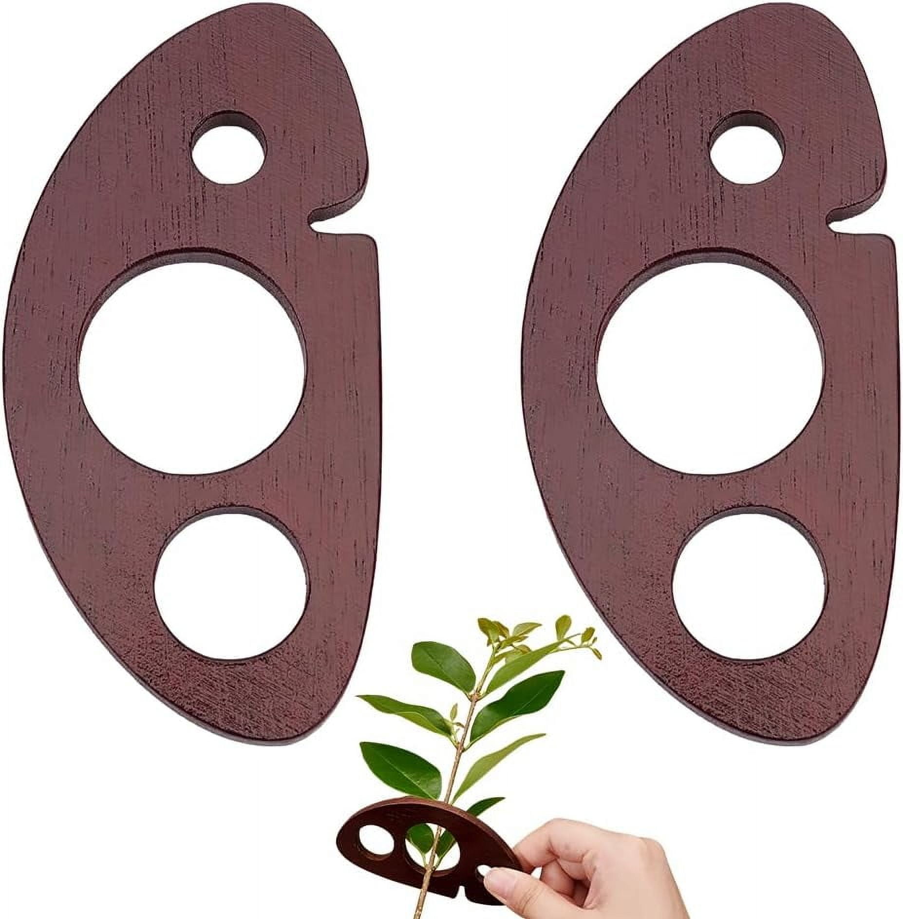 2Pcs Wooden Herb Stripping Tool Kitchen Herb Leaf Stripping Tool for ...