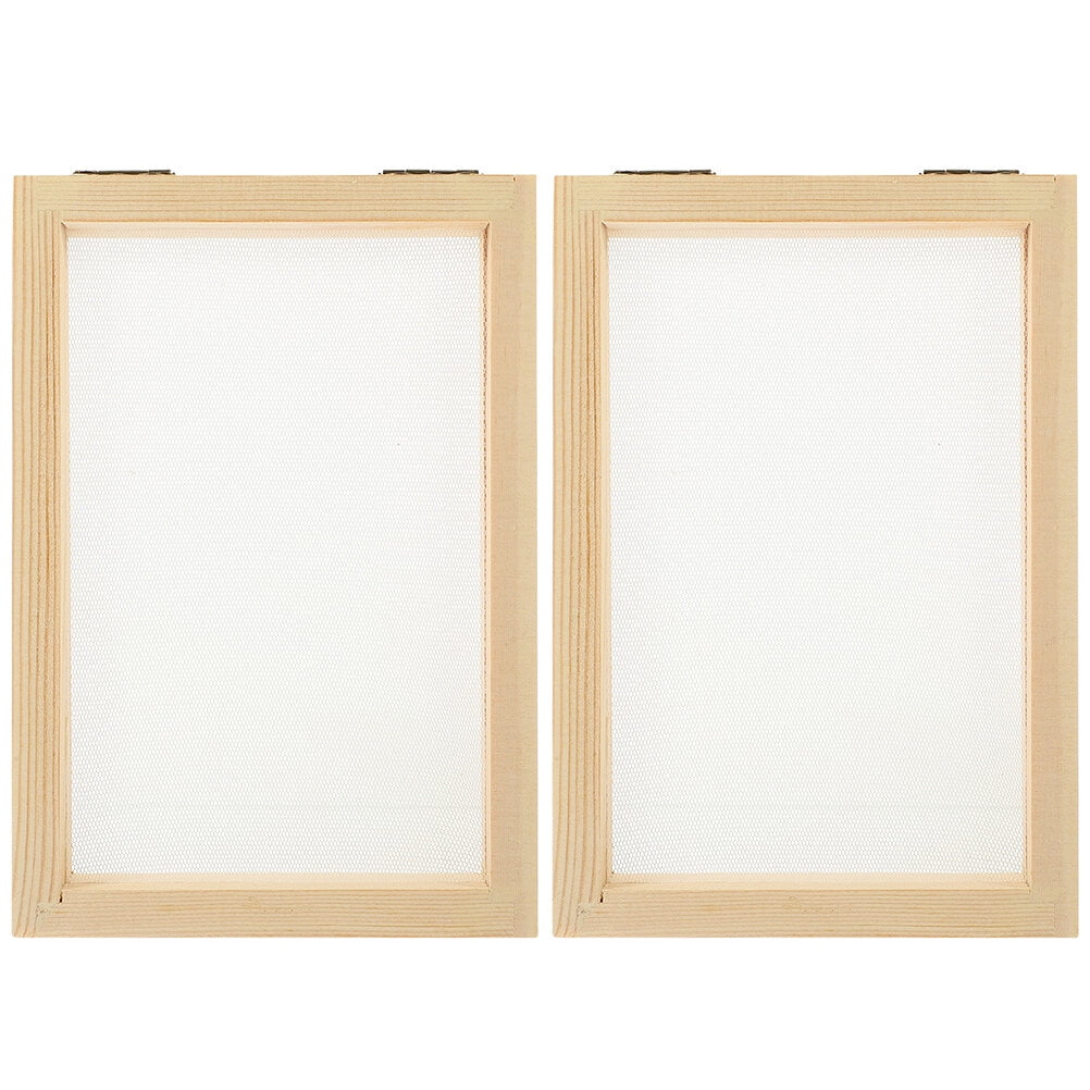 2Pcs Wooden Paper Making Frame DIY Paper Making Wood Frame DIY Frame ...