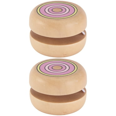 2 Pcs Wooden Yo-yo Toys Finger Yo-Yo Toy Responsive Yoyo Ball Bearing ...