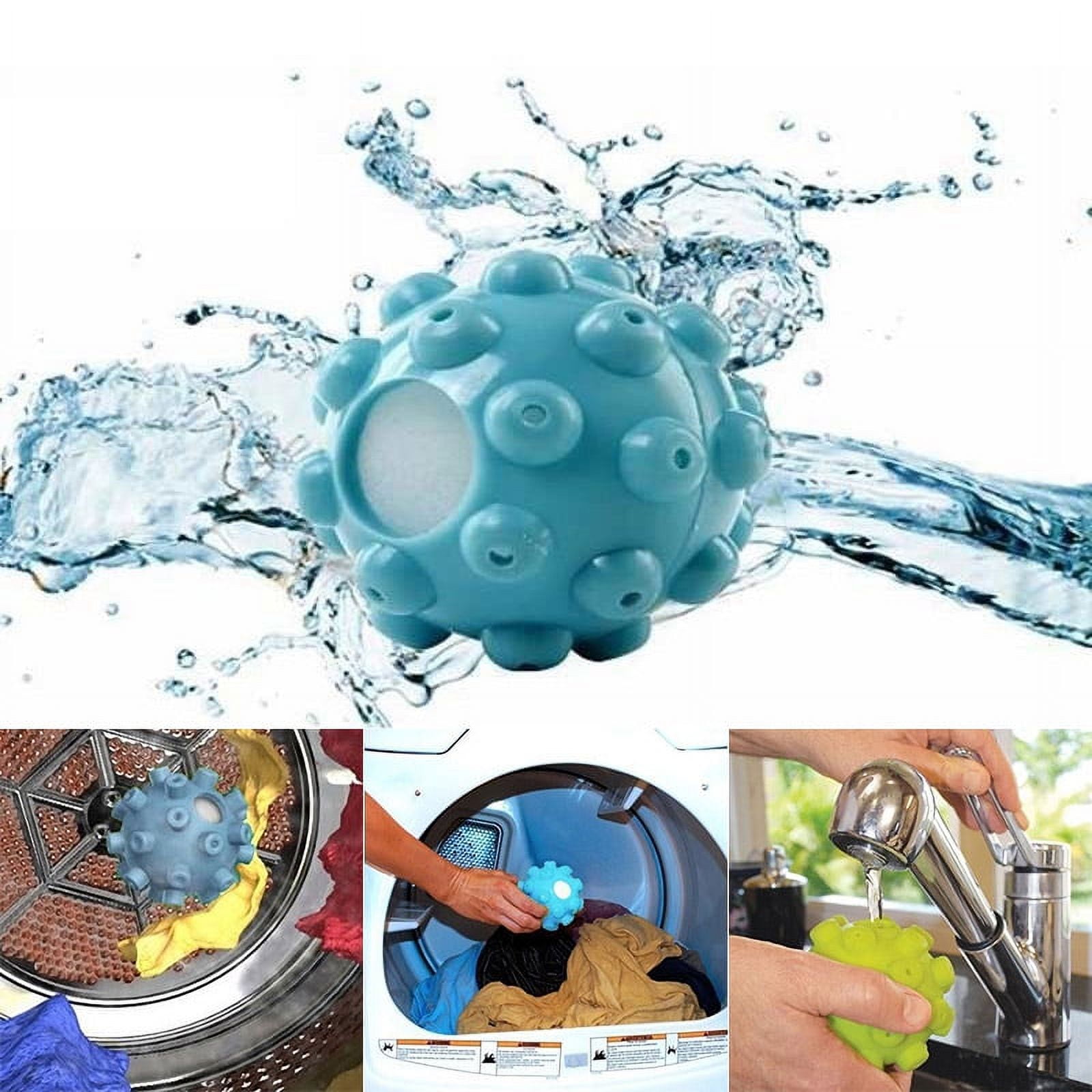 2Pcs Wrinkle Remover Laundry Ball Releasing Dryer Fabric Softening ...