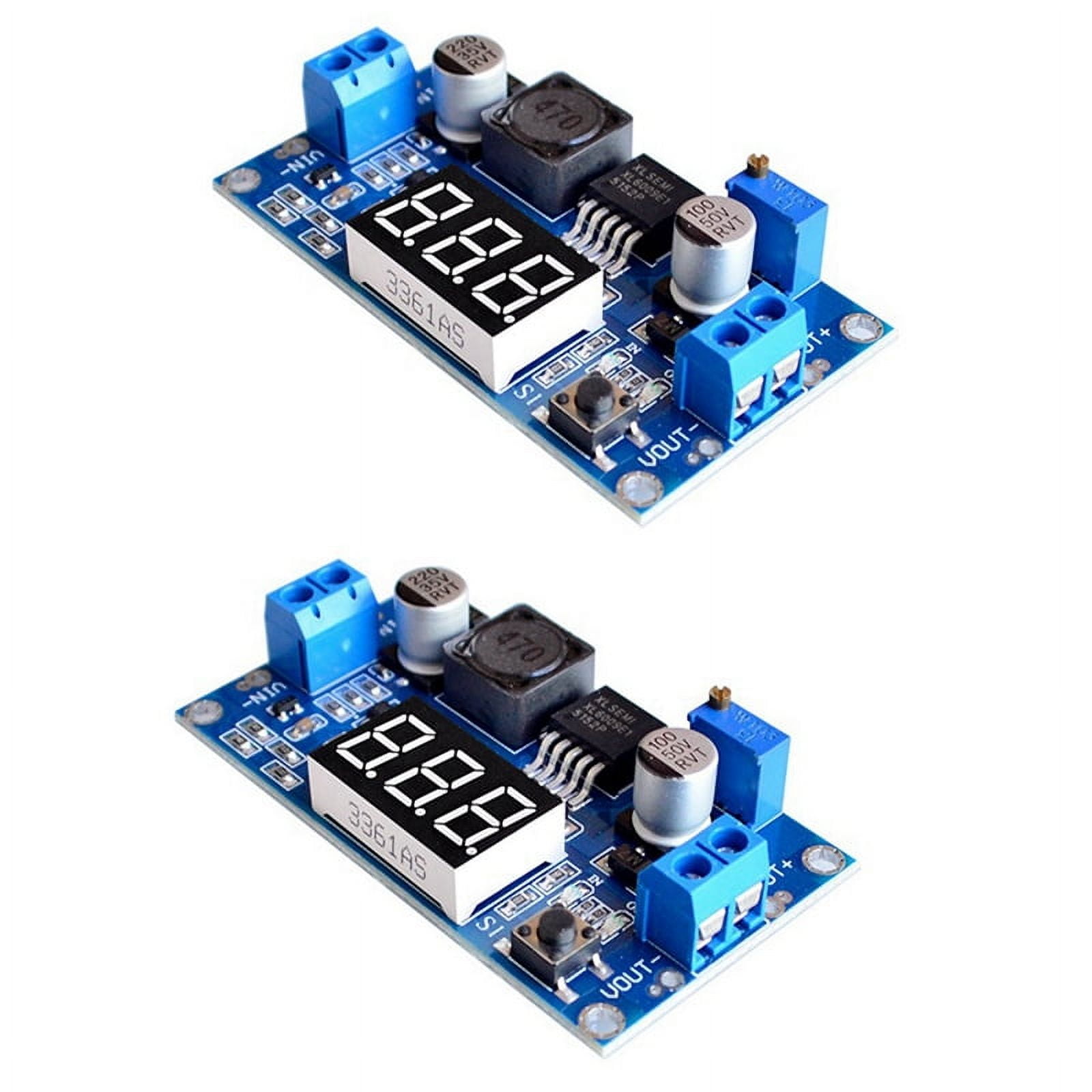 2Pcs XL6009 DC-DC Booster Module Adjustable Step-Up Boost Converter ...