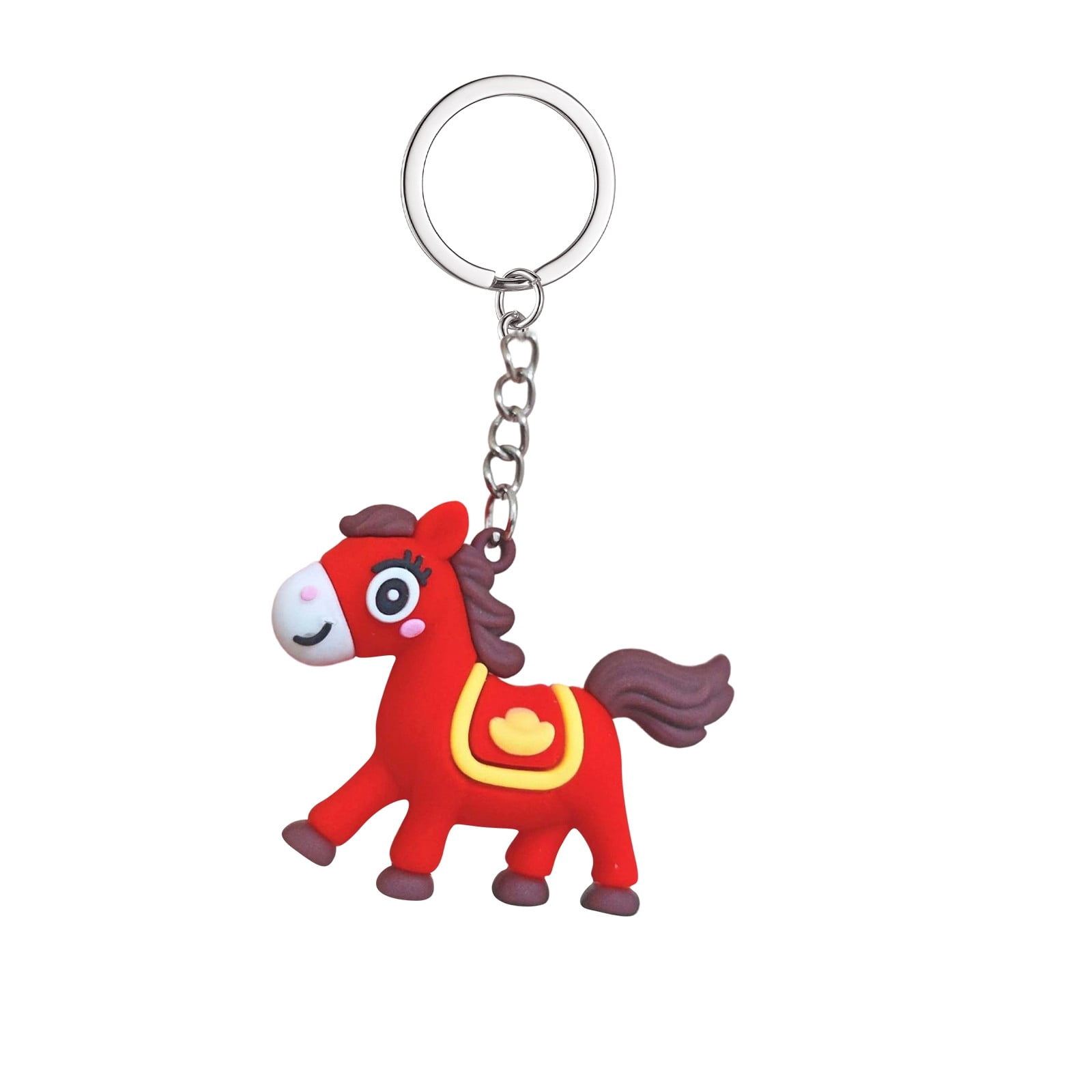 2Pcs Year of The Horse Keychains 2026 Horse Year Mascot Hanging Charm ...