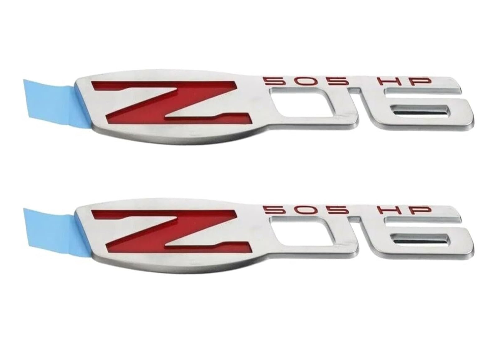 2Pcs Z06 505 HP Emblem Badge3D Nameplate Sticker Logo Decals ...
