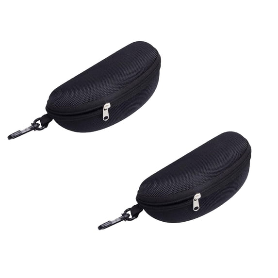 2Pcs Zipper Case For Glasses Portable Travel Zipper Case For Hard Cases ...