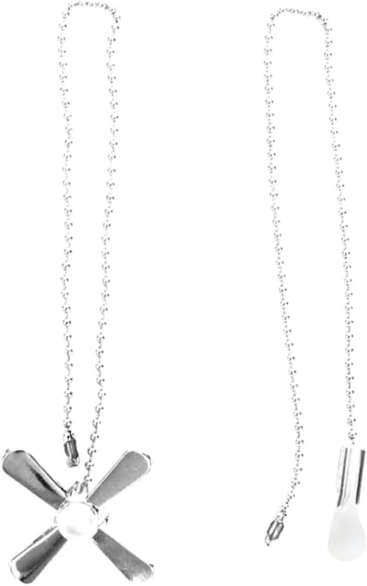 2Pcs chandelier fan metal fans Fan Pulls Pull Chain Fan Lamp Pulls drag ...