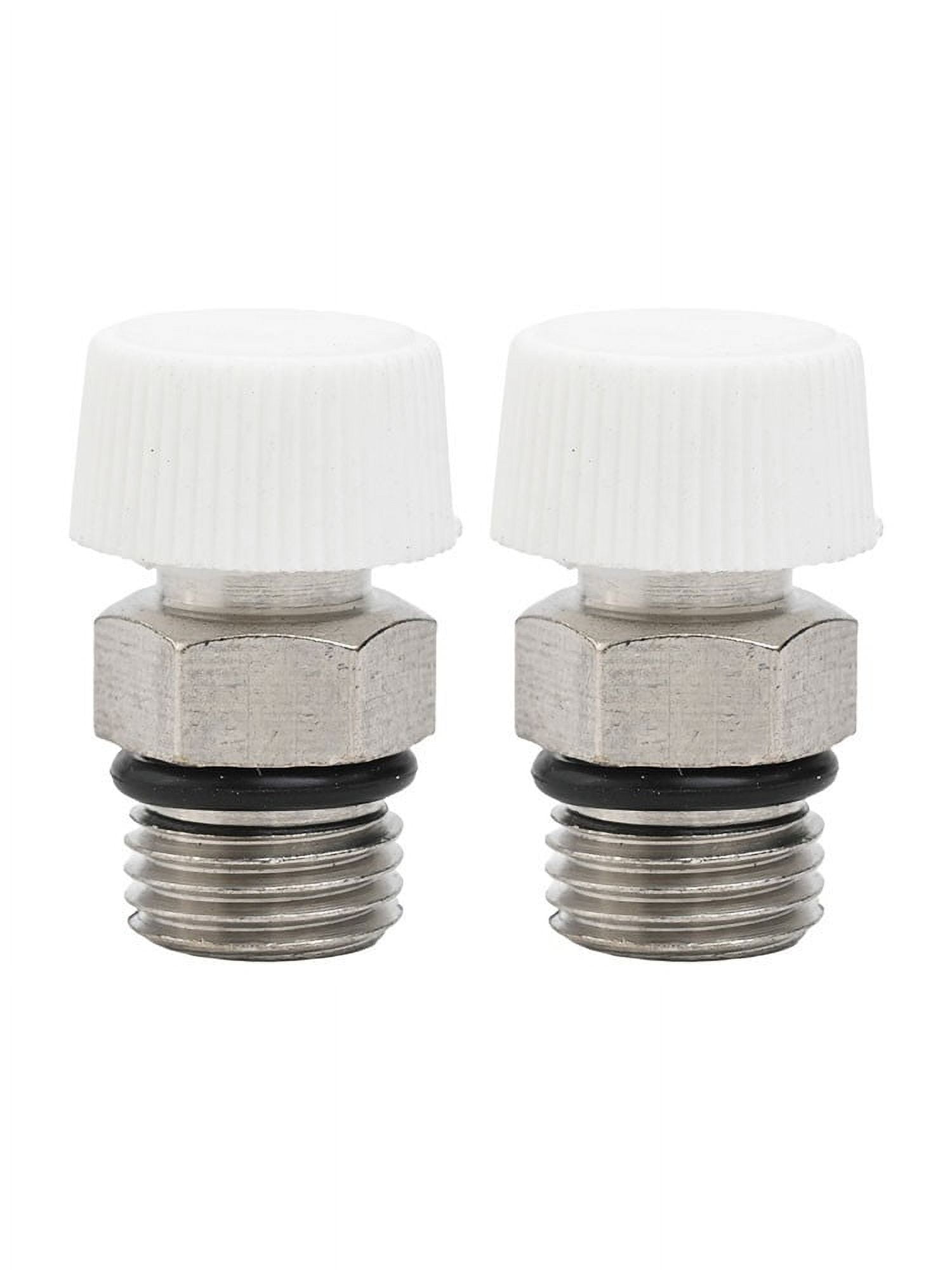 2Pcs for Bsp Male Thread Nickel Plated Brass Manual Radiator Air Vent ...