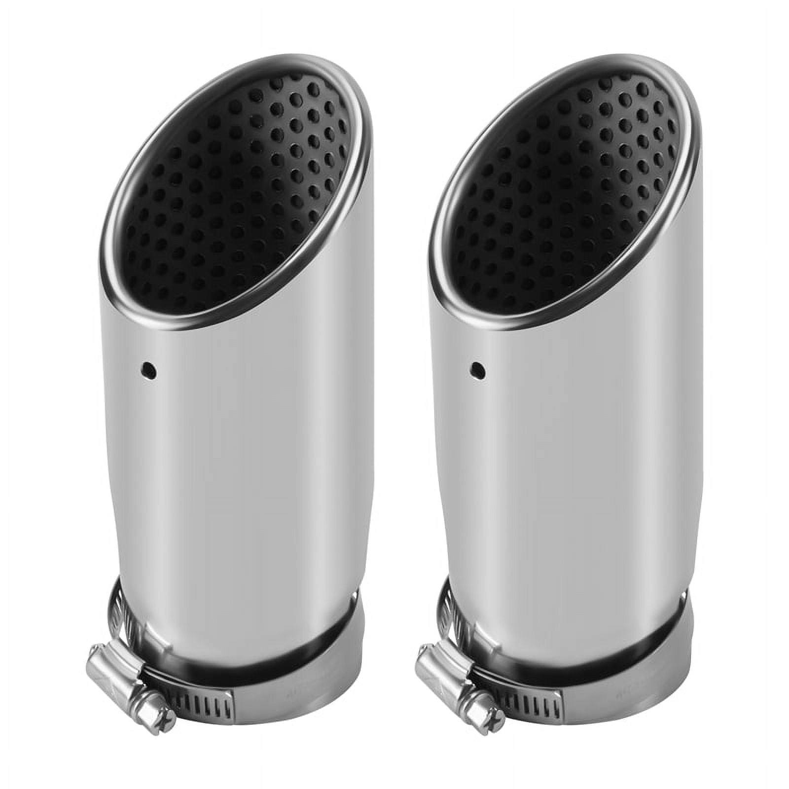 2Pcs for C180 Car Exhaust Muffler Tip Stainless Steel Pipe Chrome ...