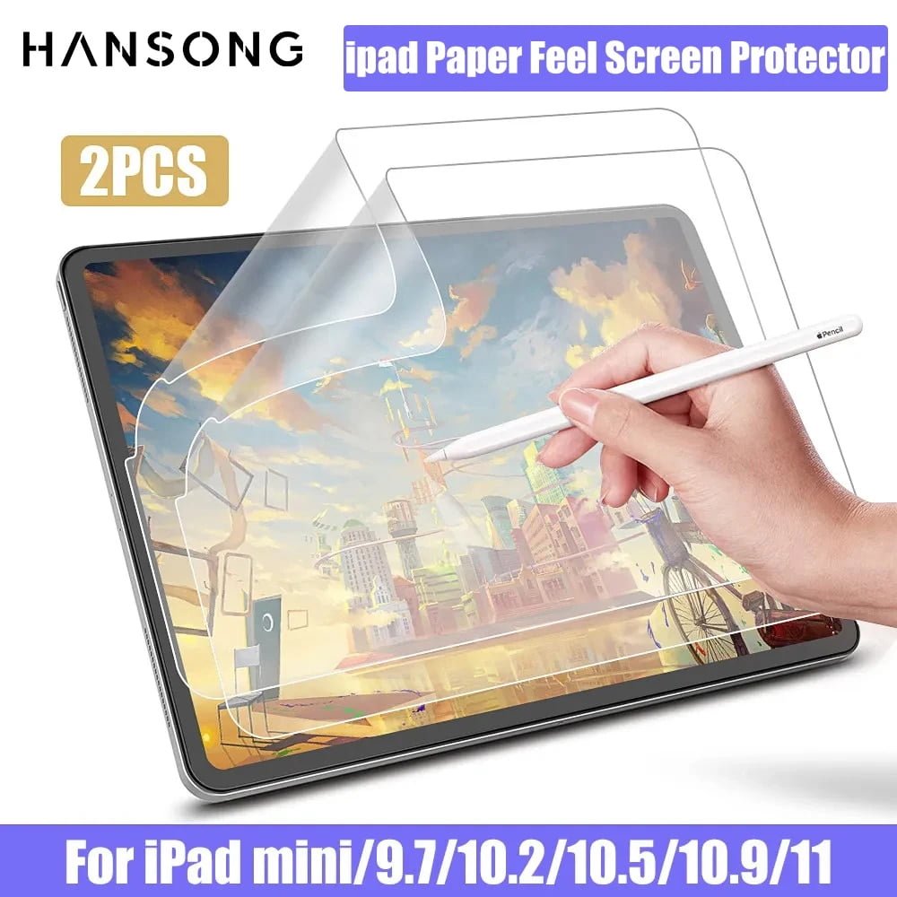 2Pcs iPad Paper Feel Screen Protector for Apple iPad 9.7 Air 2 3 4 5 10 ...