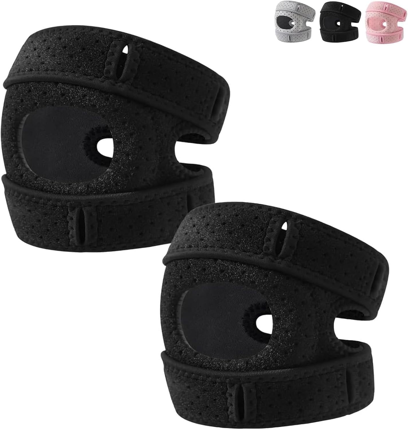 2Pcs outdoorPatella Protector Patella Knee Brace Adjustable Soft ...