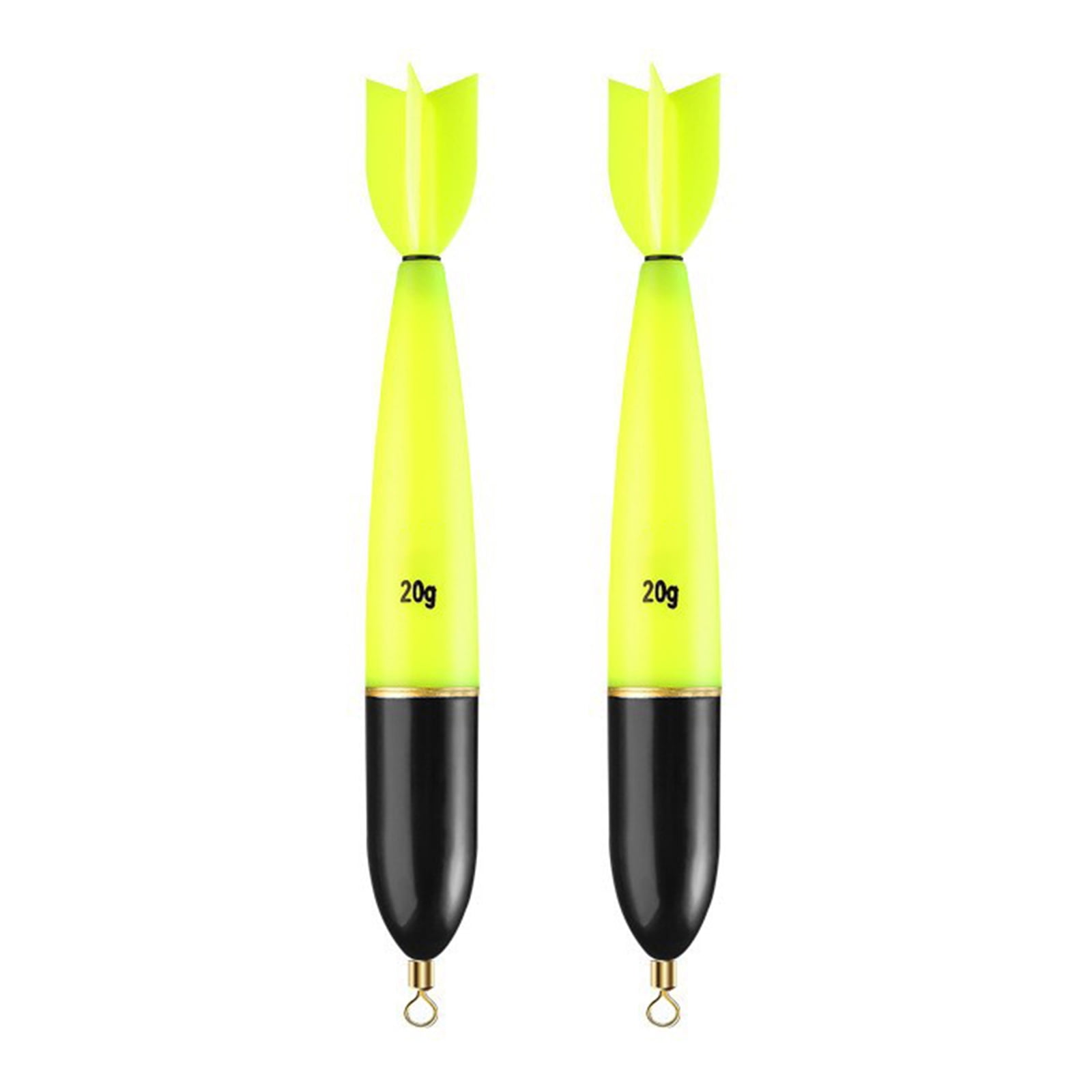 2Pcs/pack Night Fishing Float Lighted Fishing Float Glow Fishing Float ...