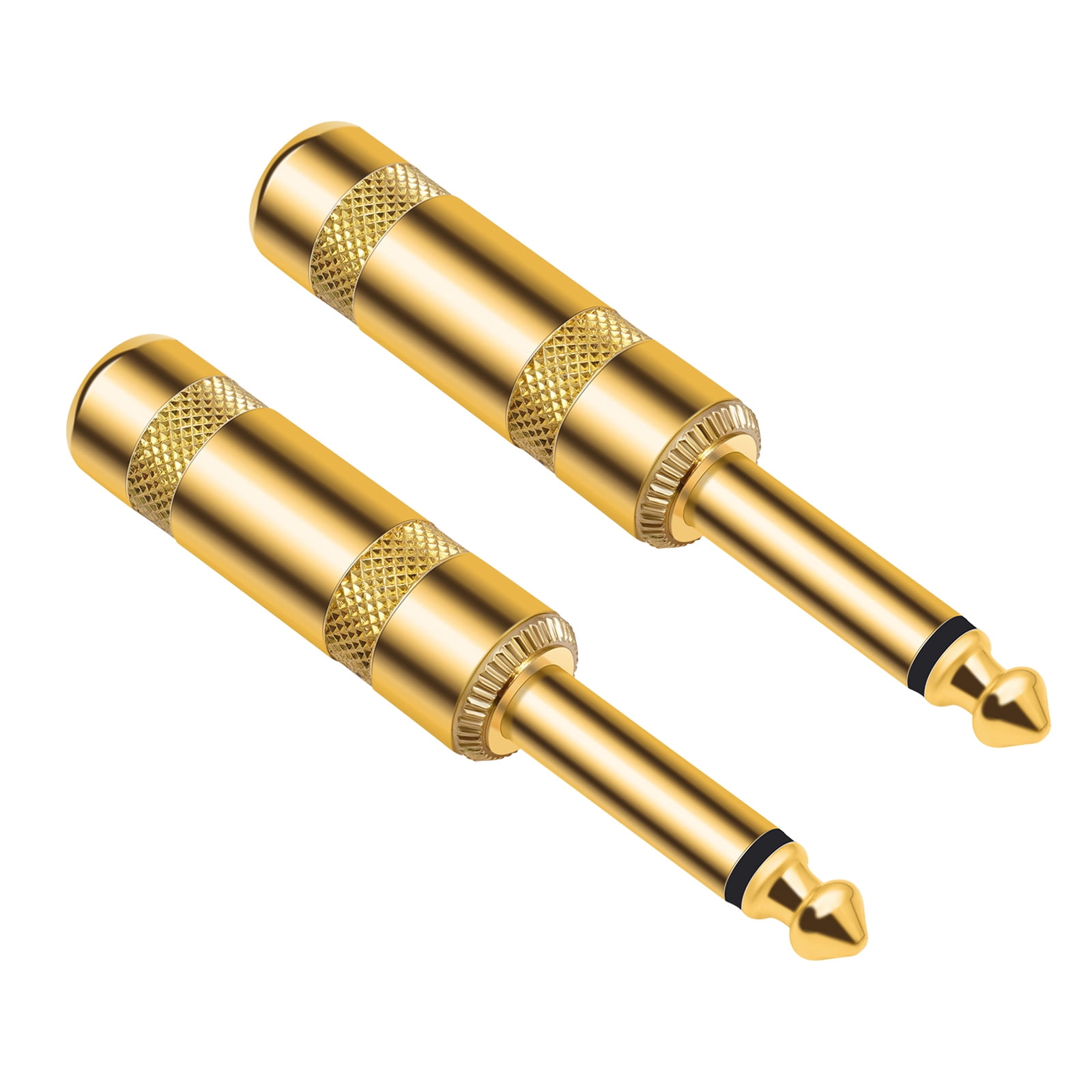 2Pcs/set 1/4in Plugs Connectors for Creating and Repairing Guitar and ...