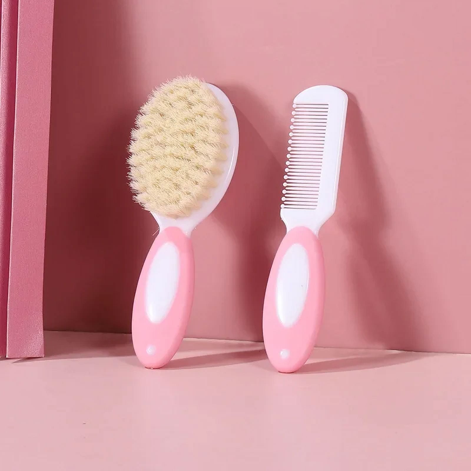 2Pcs/set Baby Untangling Hairbrush Comb Portable Newborn Infant Anti ...