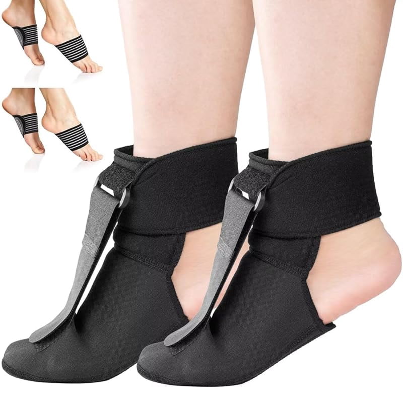 2PcsPlantar Fasciitis Relief Night Splint,Planters Facetious Brace ...