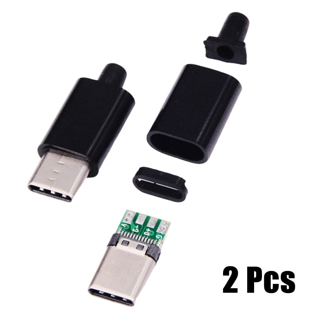 2Pcsusb3.1Type C Male With Pcb Board Welding Line With Black Or White ...