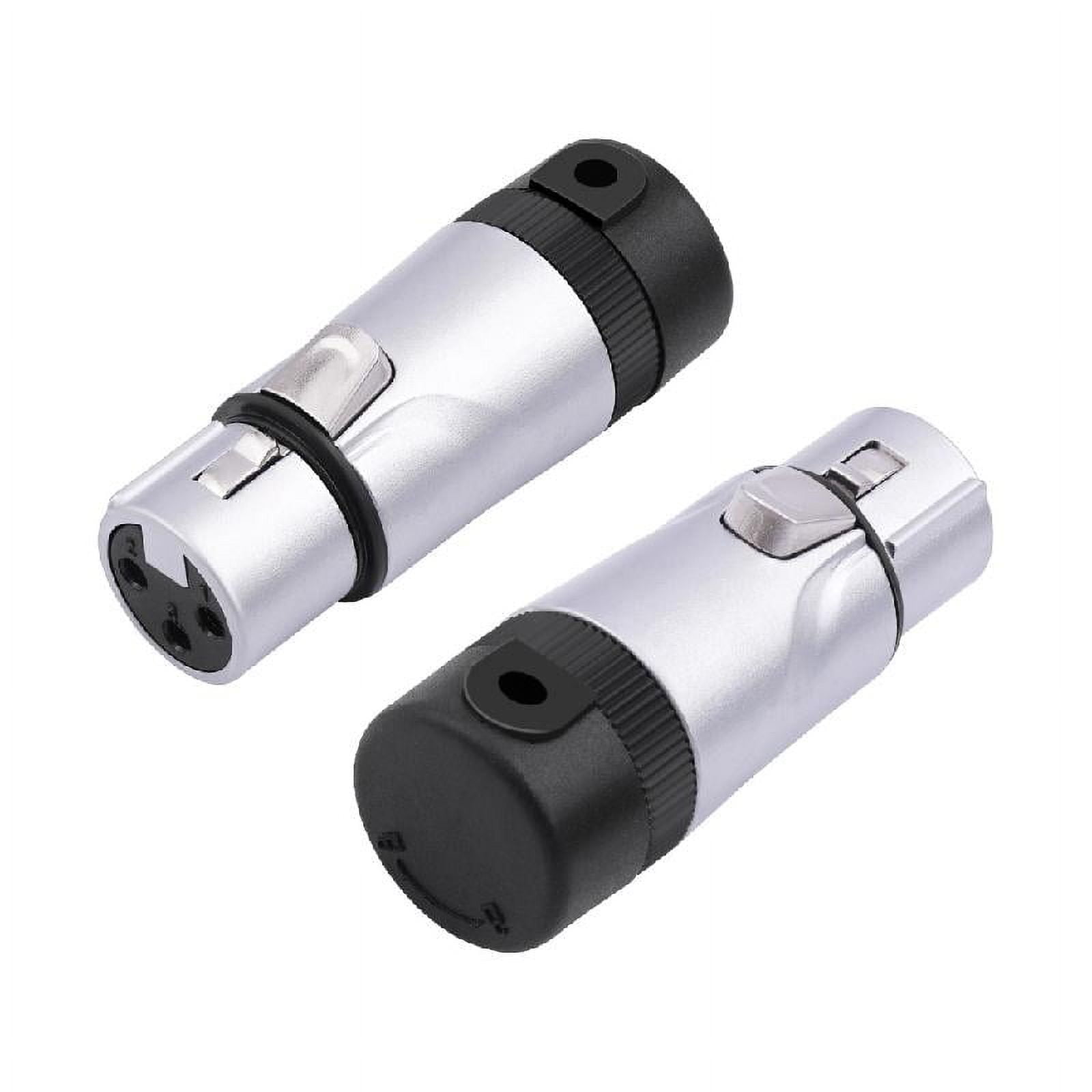 2Piece 3Pin Mic Auditory Connectors, Professional Male And Female ...