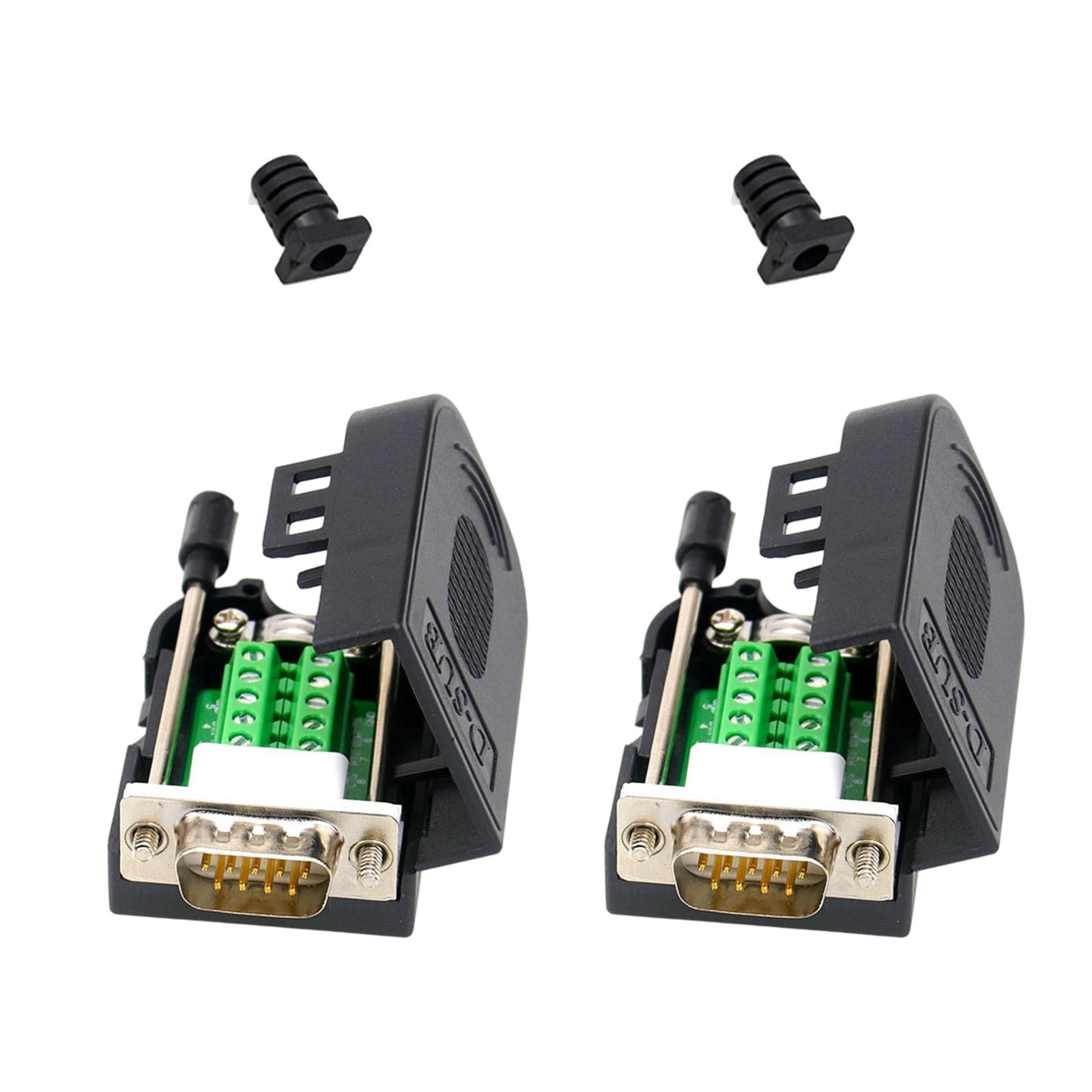 2Piece DB9pin Terminal Block Adapter DB9pin Adapters for RS485 RS422 ...