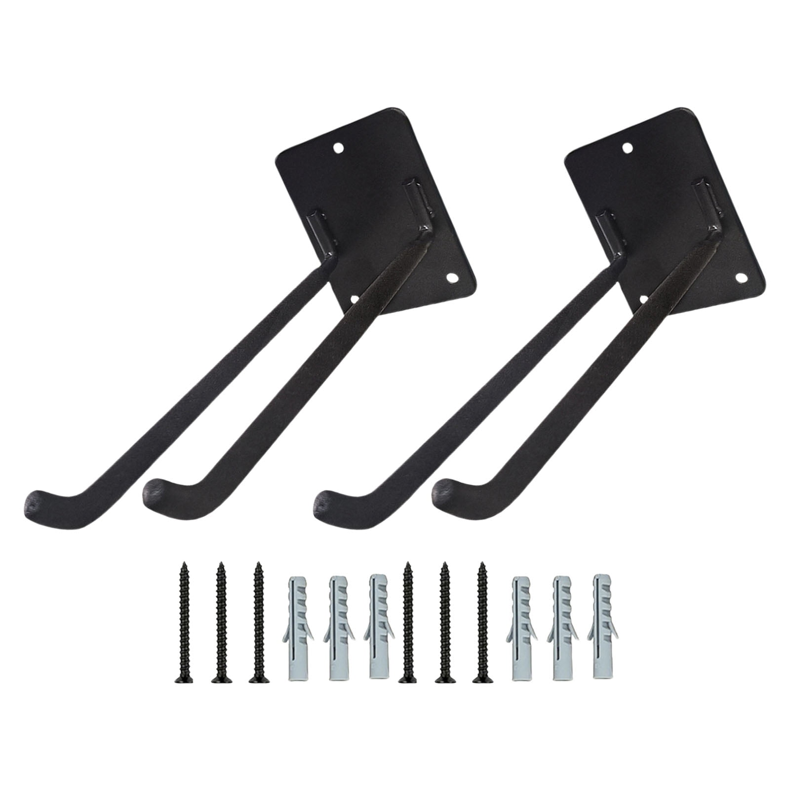 2Piece Extra Long Garage Storage Hooks Heavy Duty Iron Wall Mounted ...