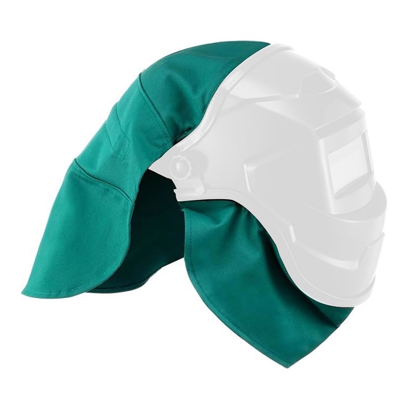 2Piece Welding Helmets Covers And Bib Set Heat Resistant Leather Fabric ...