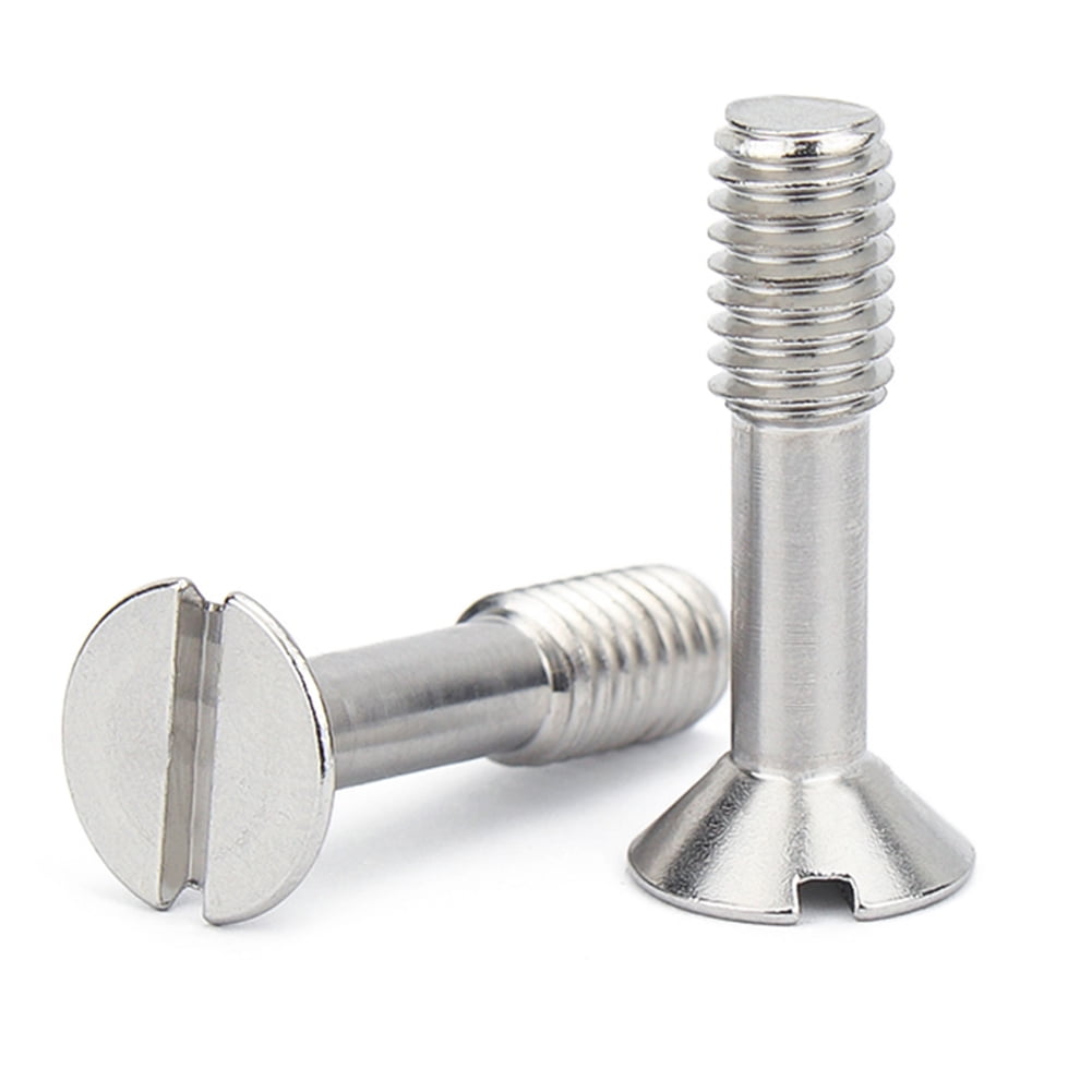 2Pieces 304 Half -Tooth Flat Head Does ScrewM8mmx40mm - Walmart.com