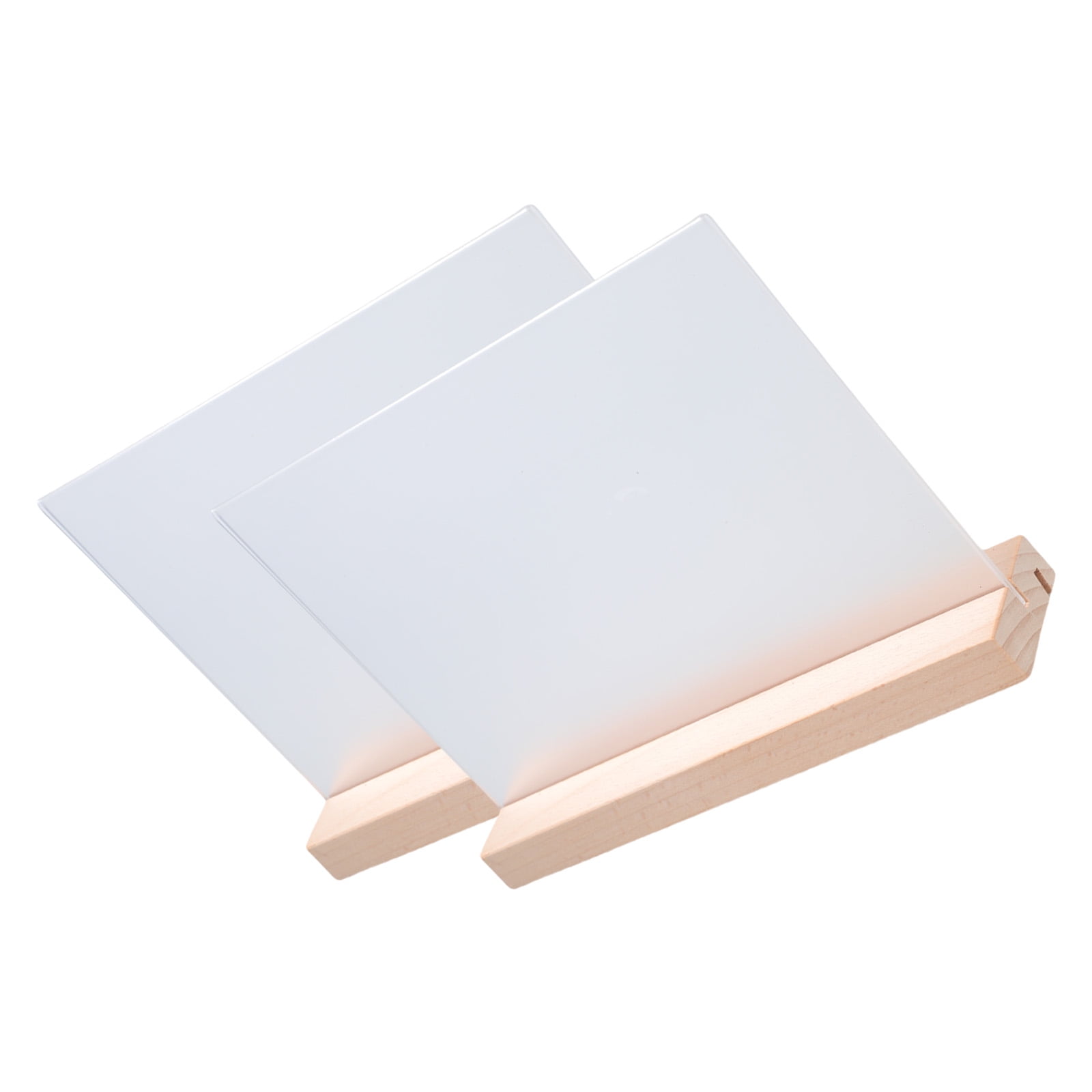 2PCS Acrylic Poster Stand with Base Acrylic Sign Holder Acrylic Display ...