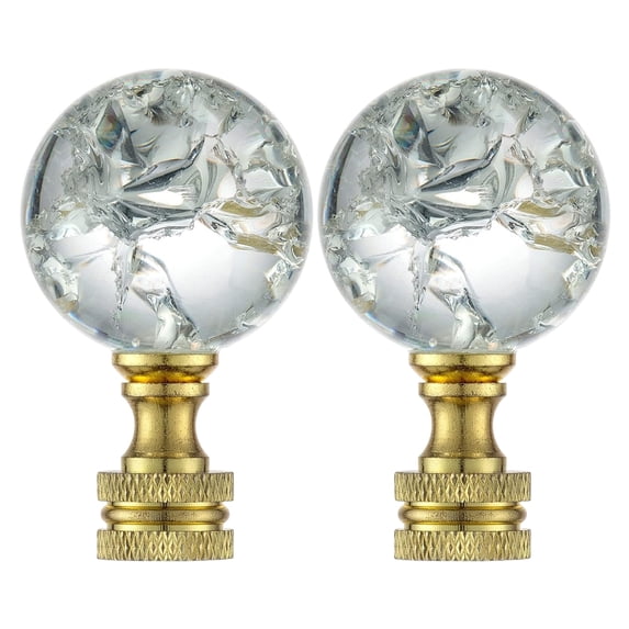 2Pieces Elegant Lamp Finials Decorative Lighting Accessories Lamp Shade ...