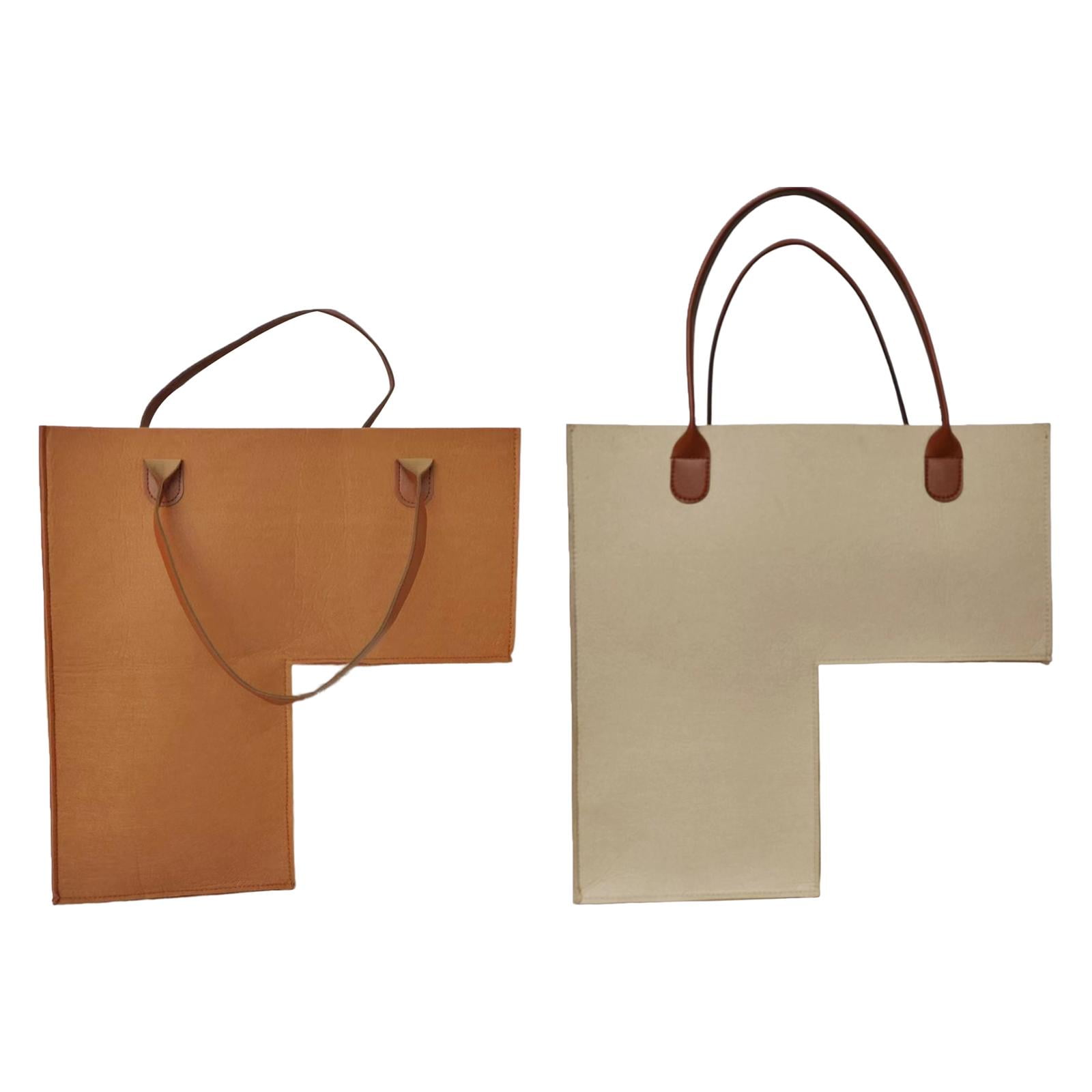2Pieces L Shaped Stair Basket for Organizing Clothes, Felt Storage ...