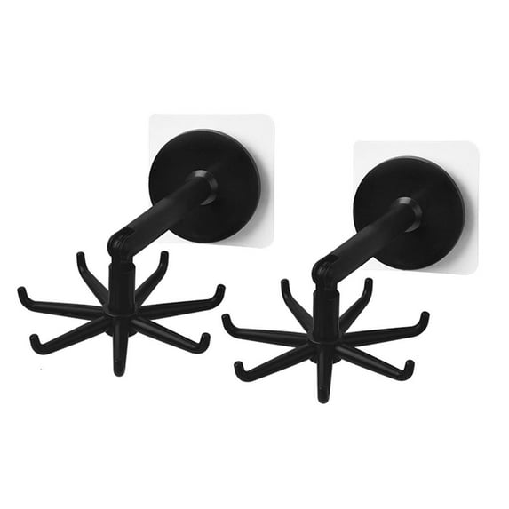 2Pieces Multipurpose Adhesive Hook Portable for Kitchen Or Bathroom Use ...