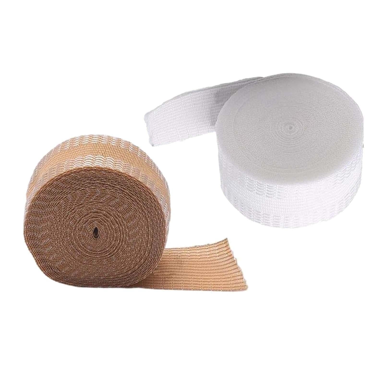 2Pieces Polyester Hem Tape Fabric Fusing Tape Roll Pants Shortening Tape Iron On Hemming Tape ...