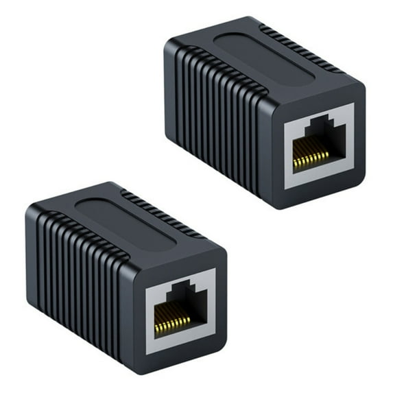 2Pieces RJ45 Ethernet Coupler Female to Female Connectors for CAT6 ...