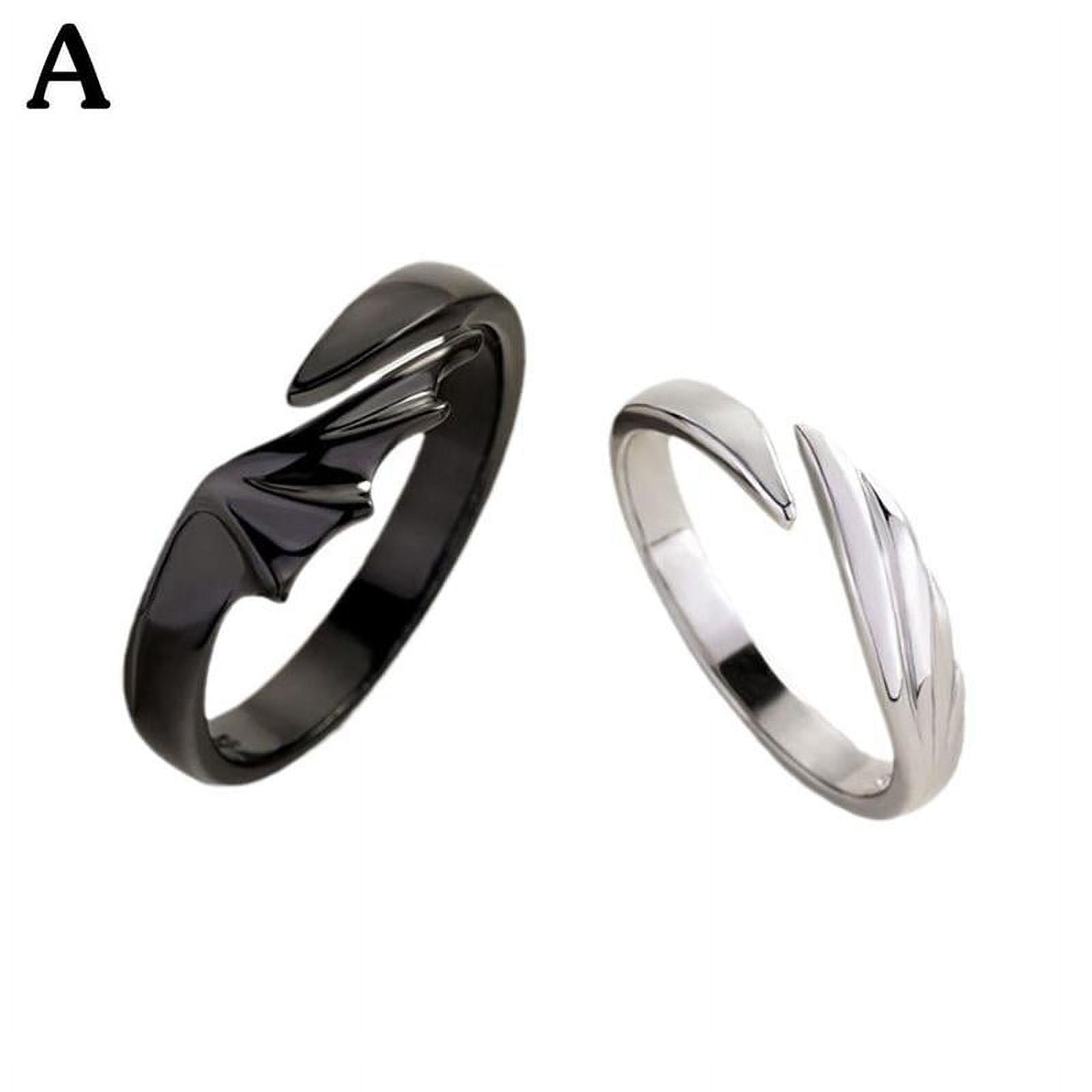2Pieces/Set Couple Promise Rings Promise Rings Best Rings Friend C8H7 ...