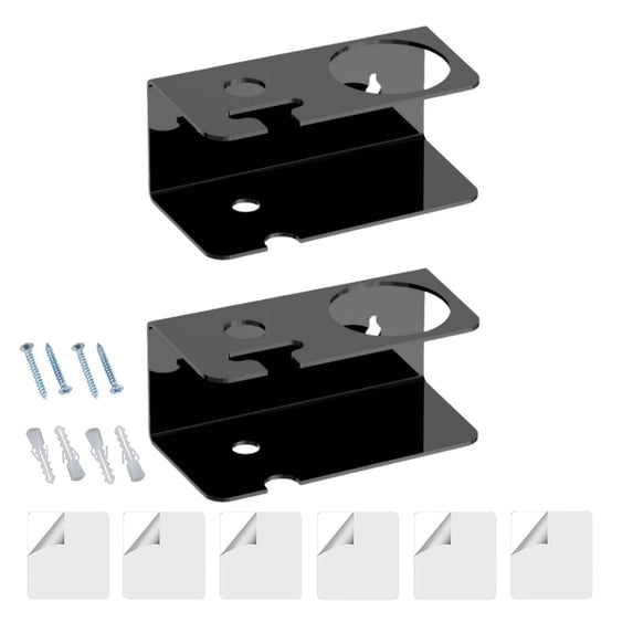 2Pieces Space Saving Wall Mounted Shaver and Shaving Cream Storage Rack ...