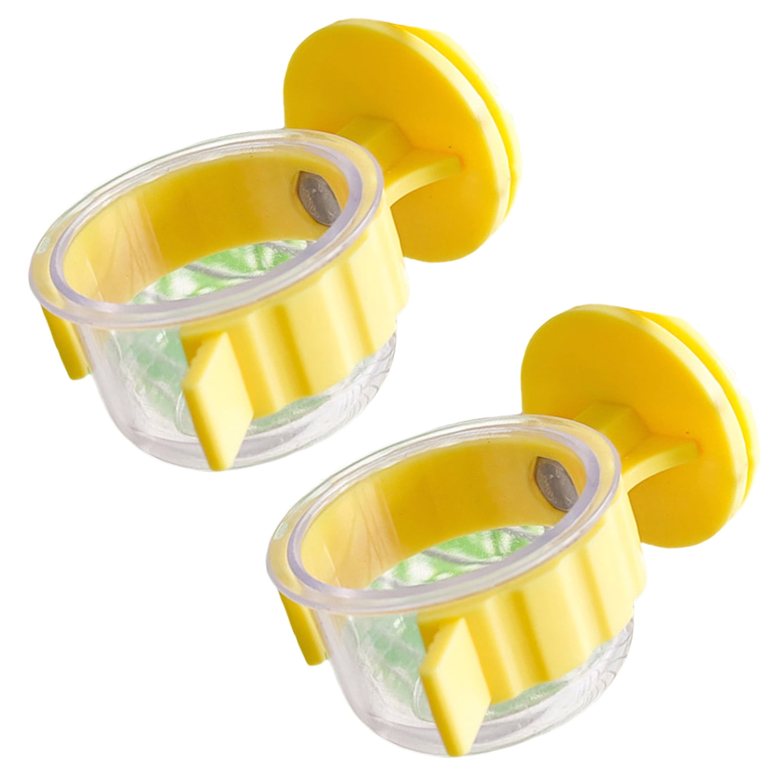 2Pieces Sturdy PET Bird Bowls Feeding Cup With Clips For Cockatiels ...