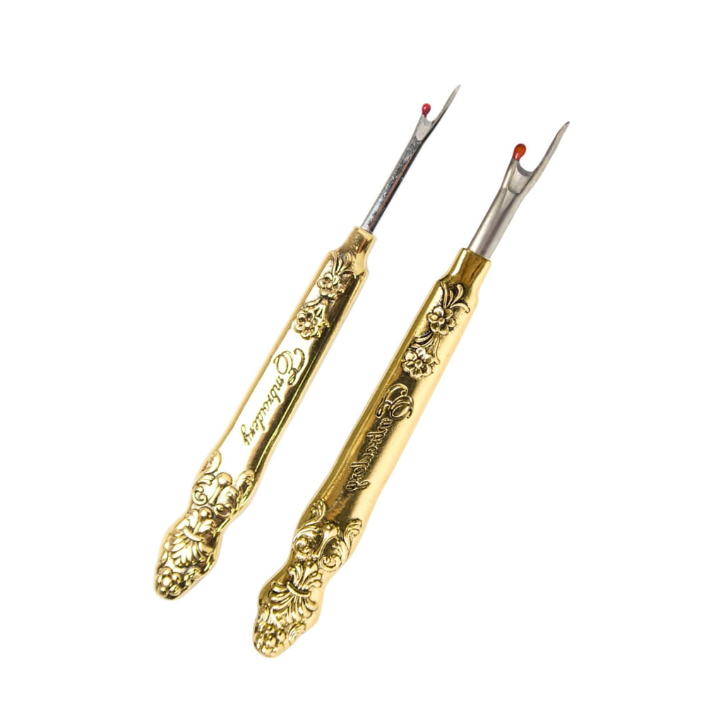 2Pieces Vintage Seam Ripper Metal Seam Unpicker Ergonomic Handle Thread ...