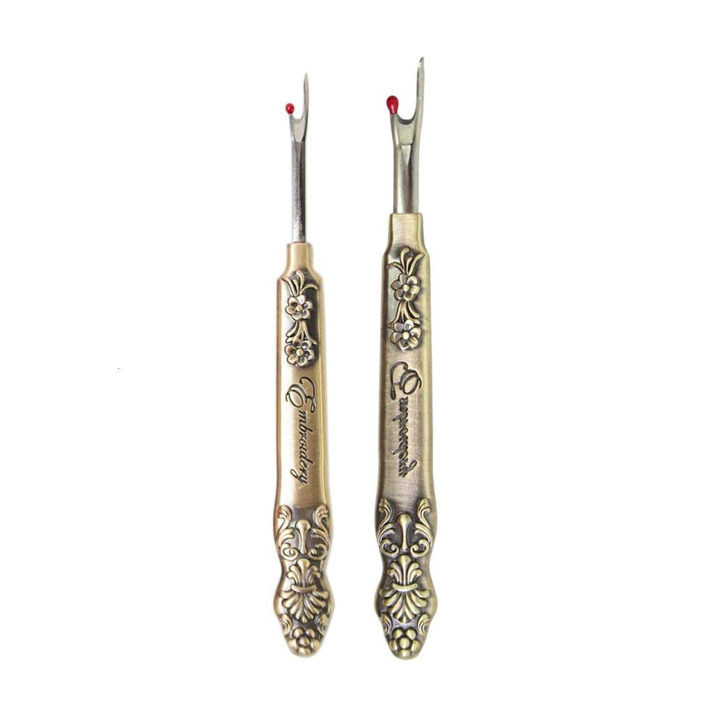 2Pieces Vintage Thread Unpicker Metal Seam Rippers Thread Remover Tool ...
