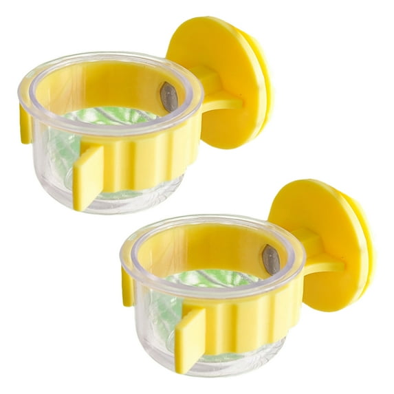 2Pieces Water Bowl Bird Cage Water Bowls Sturdy Water Bowls Budgies ...