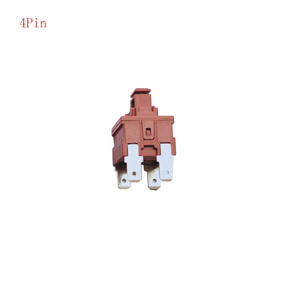 2Pin 4Pin Power Switch Push Button KAN-L5 Switch 7.5A 250V AC 15A 125V ...