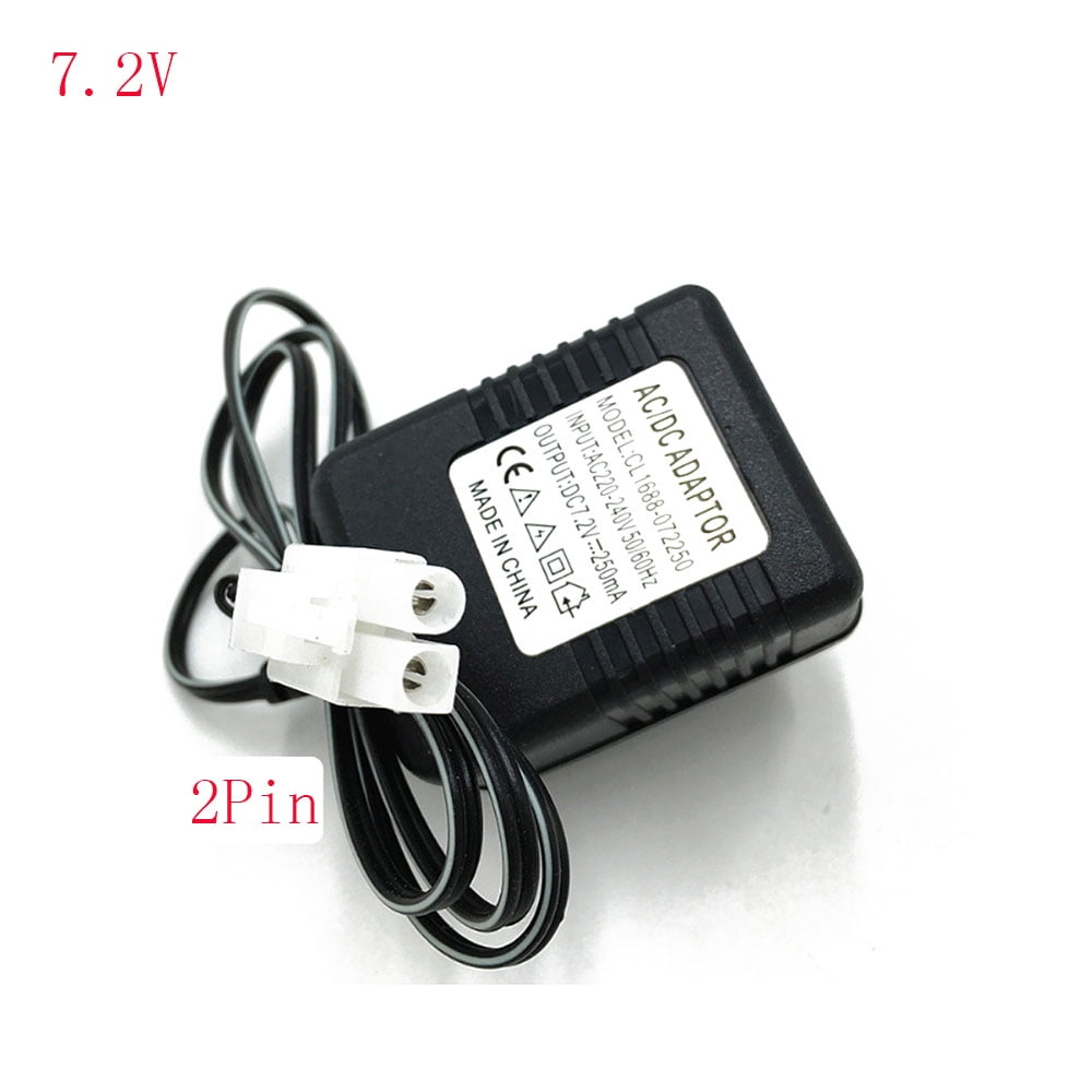 2Pin Power Supply 7.2V 9.6V Charger for NiCd NiMH Battery 220-240V EU ...
