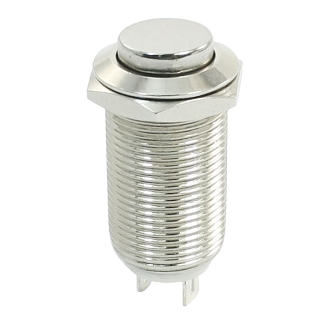 2Pin Terminals 12mm Mounted Thread SPST Locking Push Button Switch ...