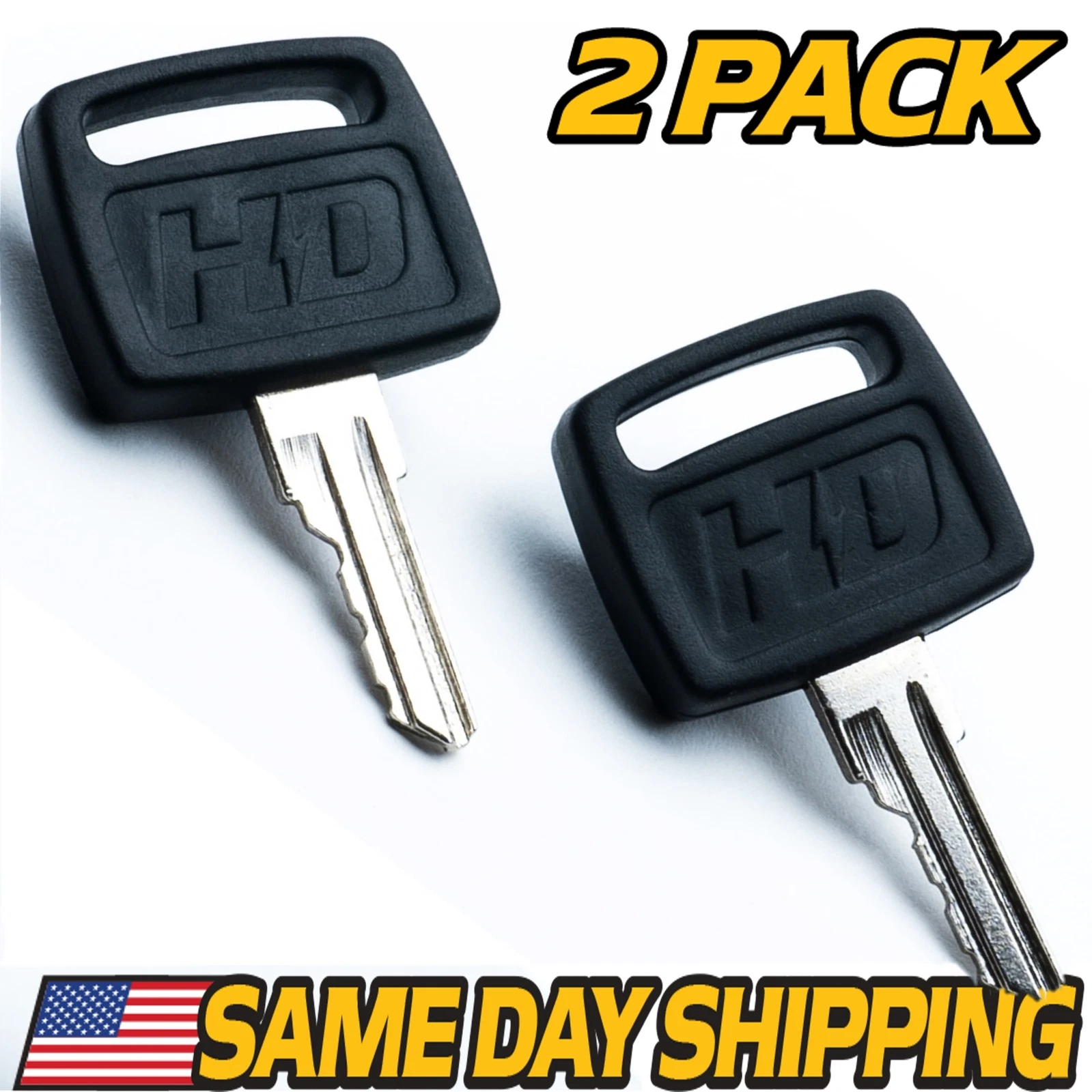 (2Pk) Ignition Switch Key Fits John Deere Lx172 Lx173 Lx176 Lx178 Lx186 ...