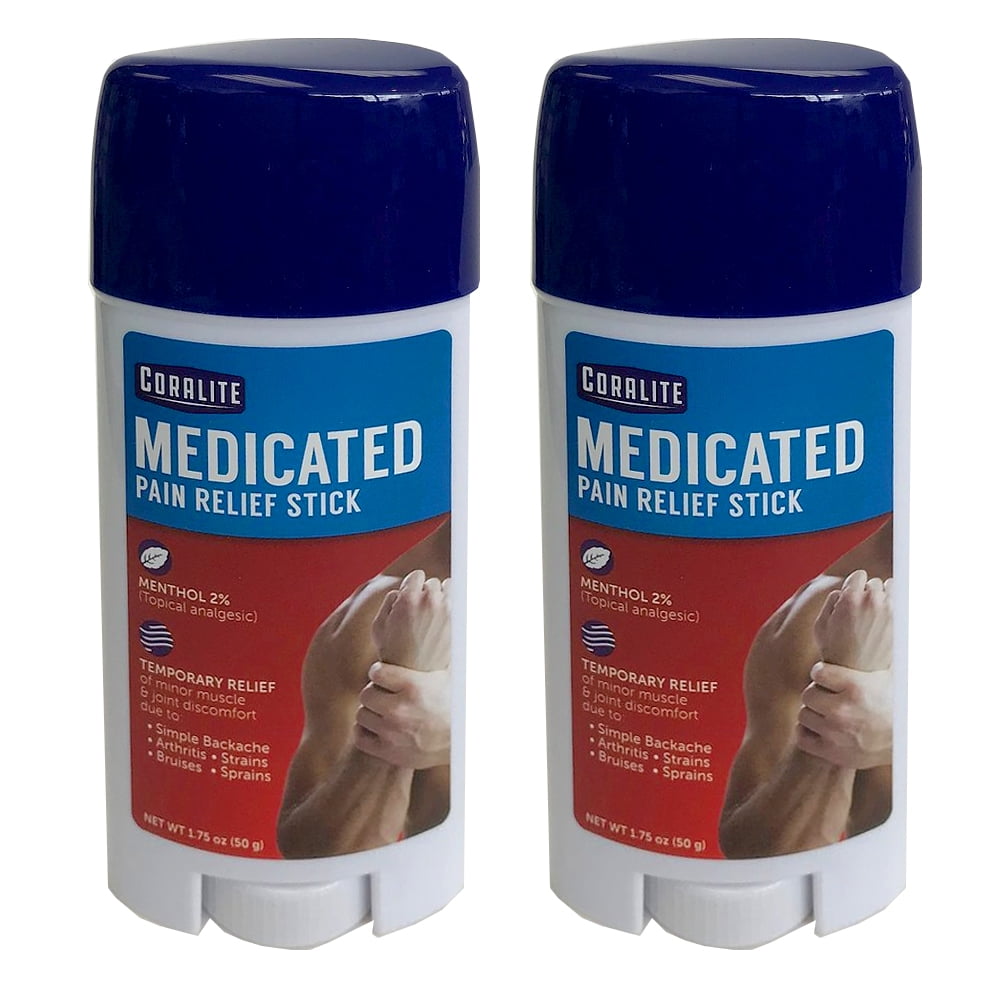 2Pk Menthol Pain Relief Stick 2 oz Quick Arthritis Backache Bruises ...