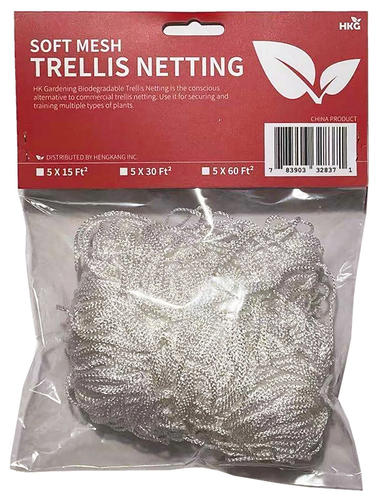 2Pks Garden Biodegradable Trellis Netting 5' X 15' Plant Support White ...