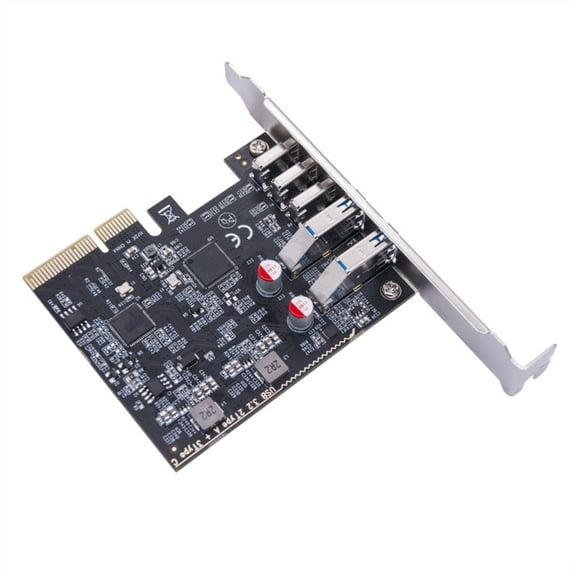 2Port USB3.2 USB A + 3Port Type C Expansion Card PCIE 4 10Gbps Speed for Full and Half Height ...