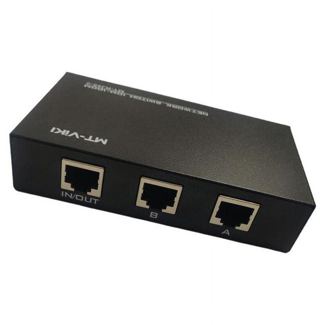 2Ports Button Network Switch Splitter Hub 2-In 1-Out or 1- 100M/10M ...